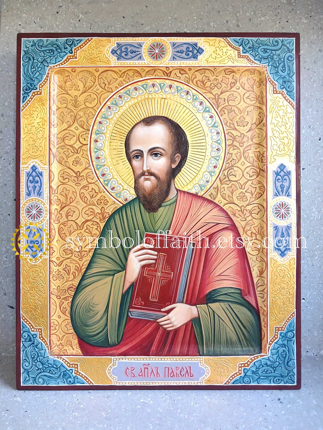 Saint Paul Icon, Original Hand Painted Icon, Byzantine Icon, Christian ...