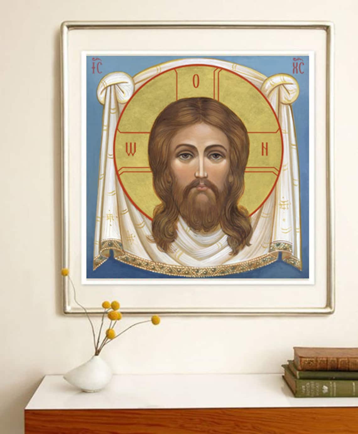 Jesus Christ Icon, Holy Face of Our Savior, Not Made by Human Hands ...