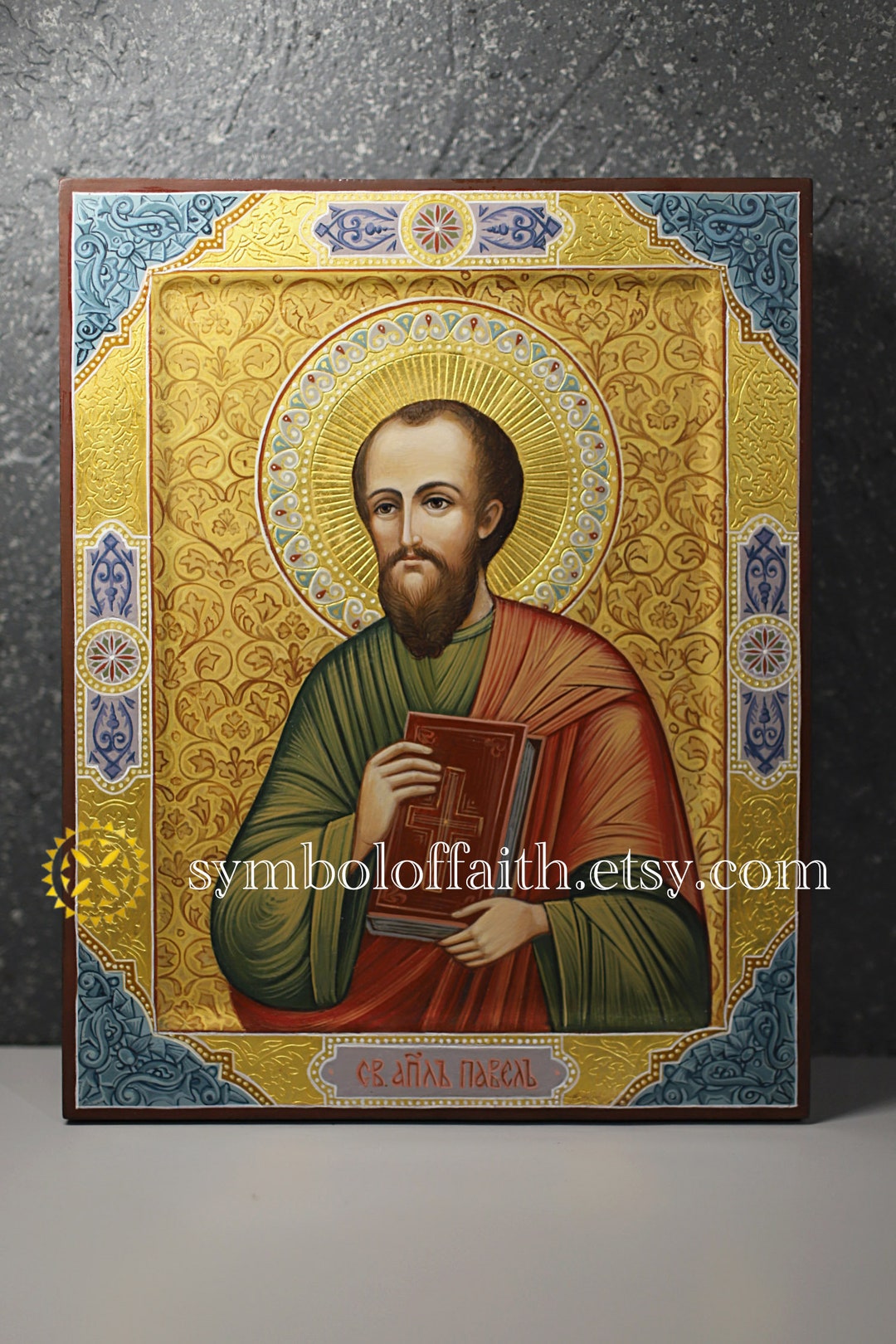 Saint Paul Icon, Original Hand Painted Icon, Byzantine Icon, Christian ...