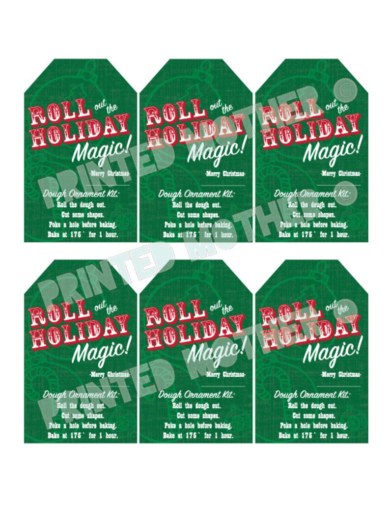 Holiday Magic Printable (for DIY Dough Ornament Kit) - Etsy