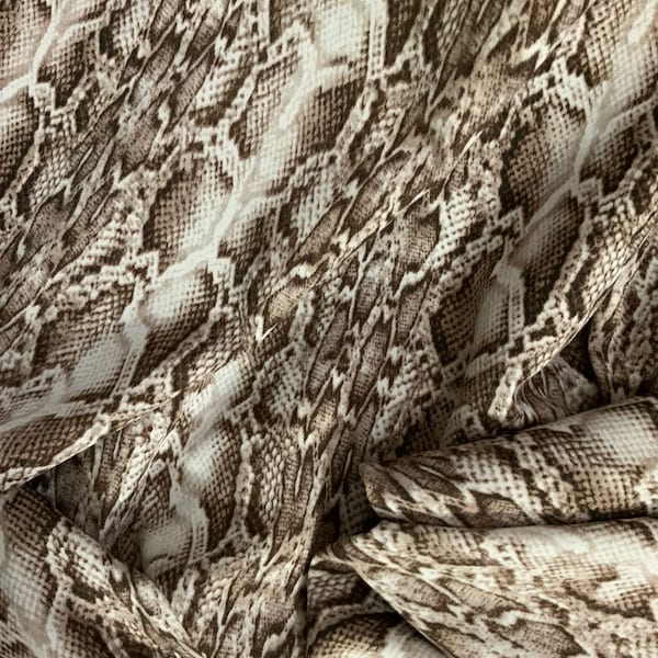 Snakeskin Fabric - Etsy UK