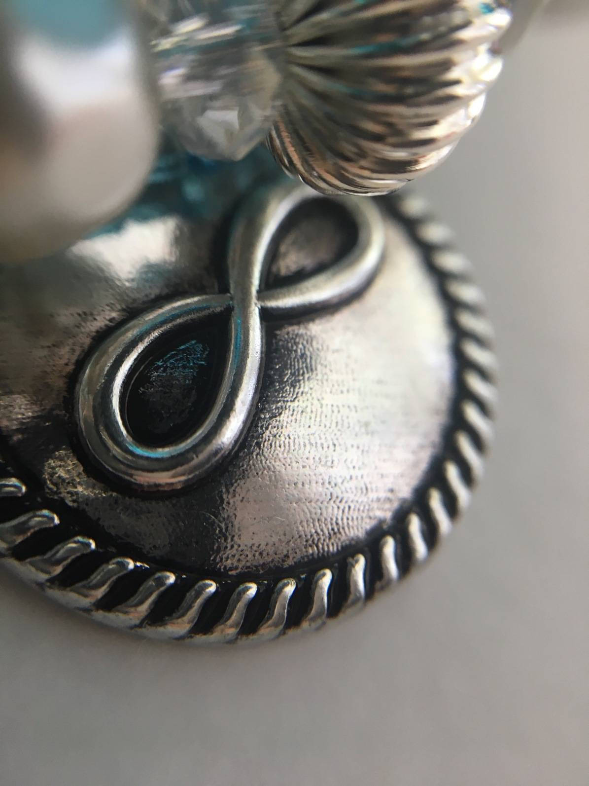 Blue and White 5-wrap Memory Wire Bracelet With Infinity Charm - Etsy