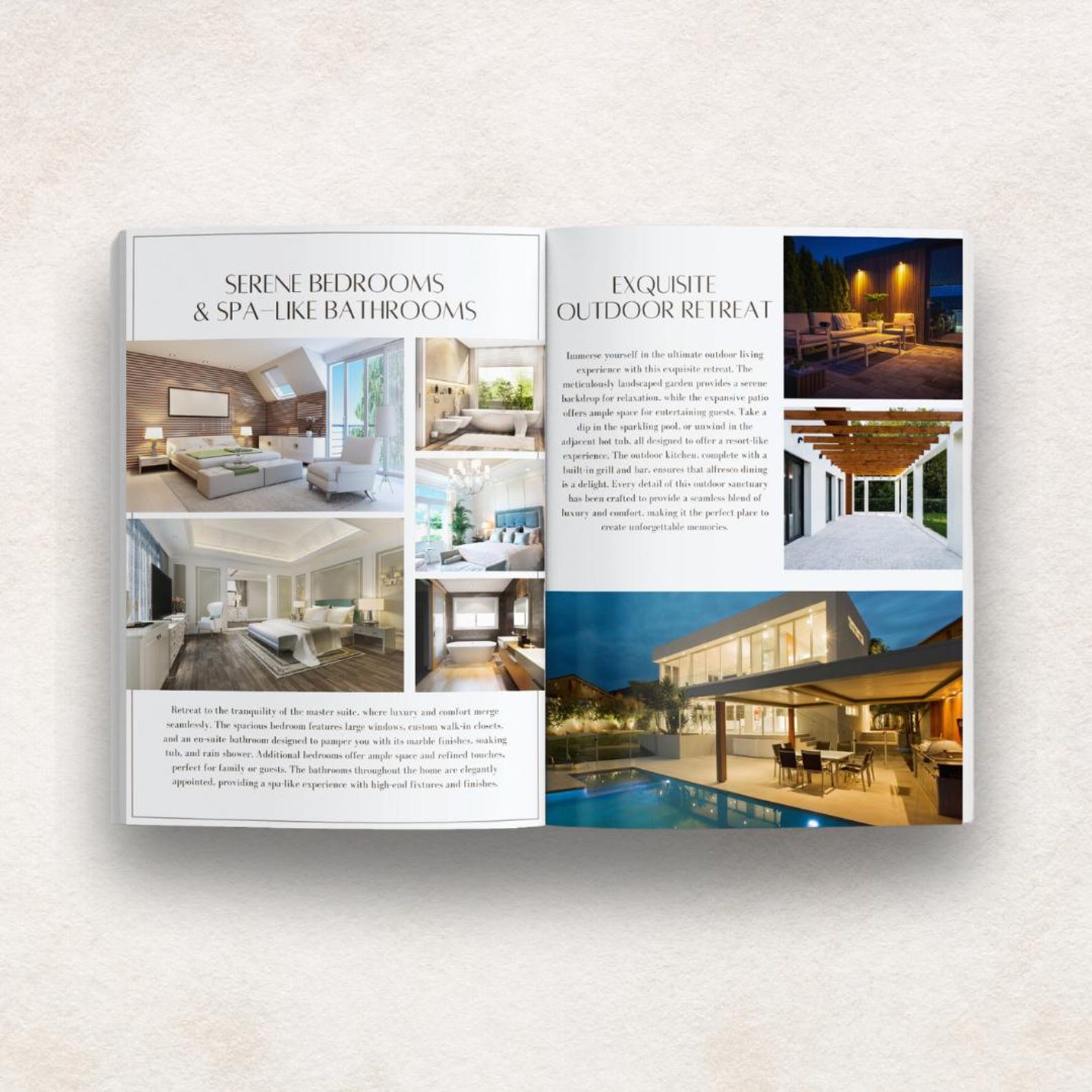 Luxury Real Estate Property Brochure Template | Listing Booklet | 10 ...