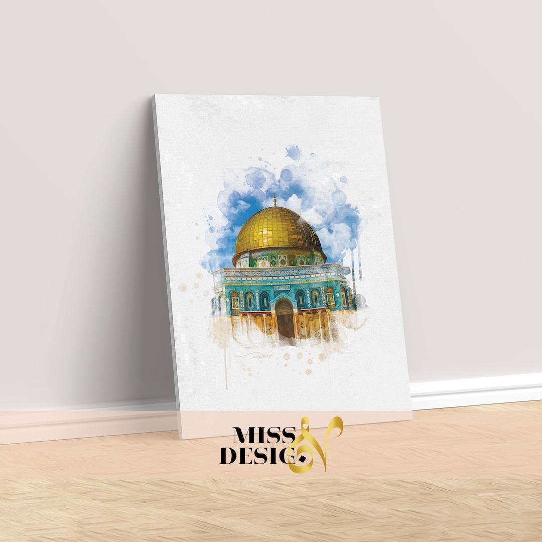 Al Aqsa Art Print, Watercolor Art, Palestine Artwork, Palestine Wall ...