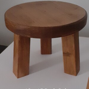 Mini Wooden Round Stool/ Table/ Plant Stand - Etsy