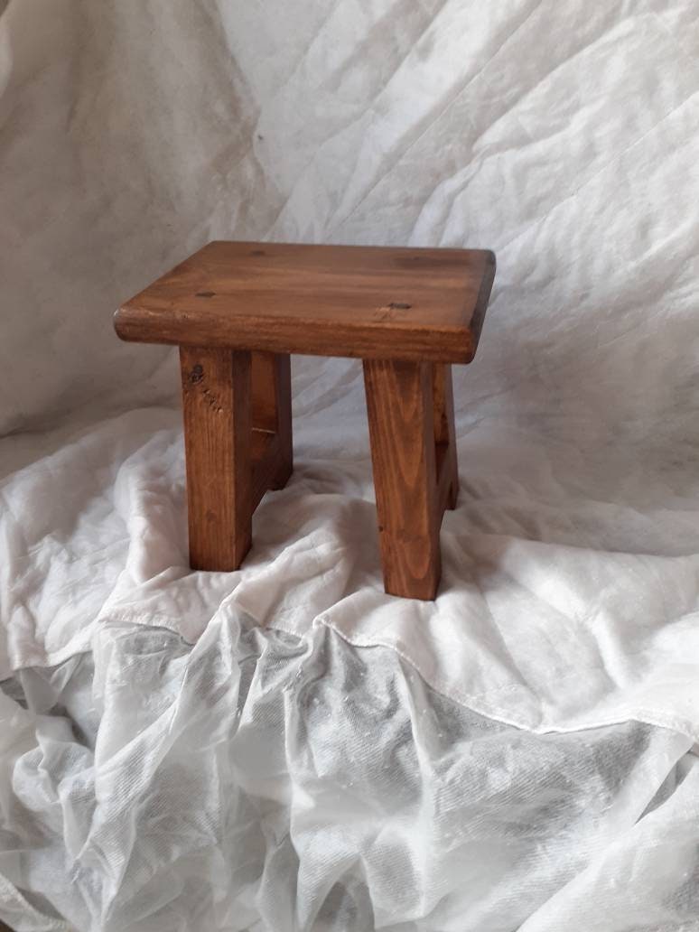 Mini Wooden Stool/ Table/ Plant Stand - Etsy UK