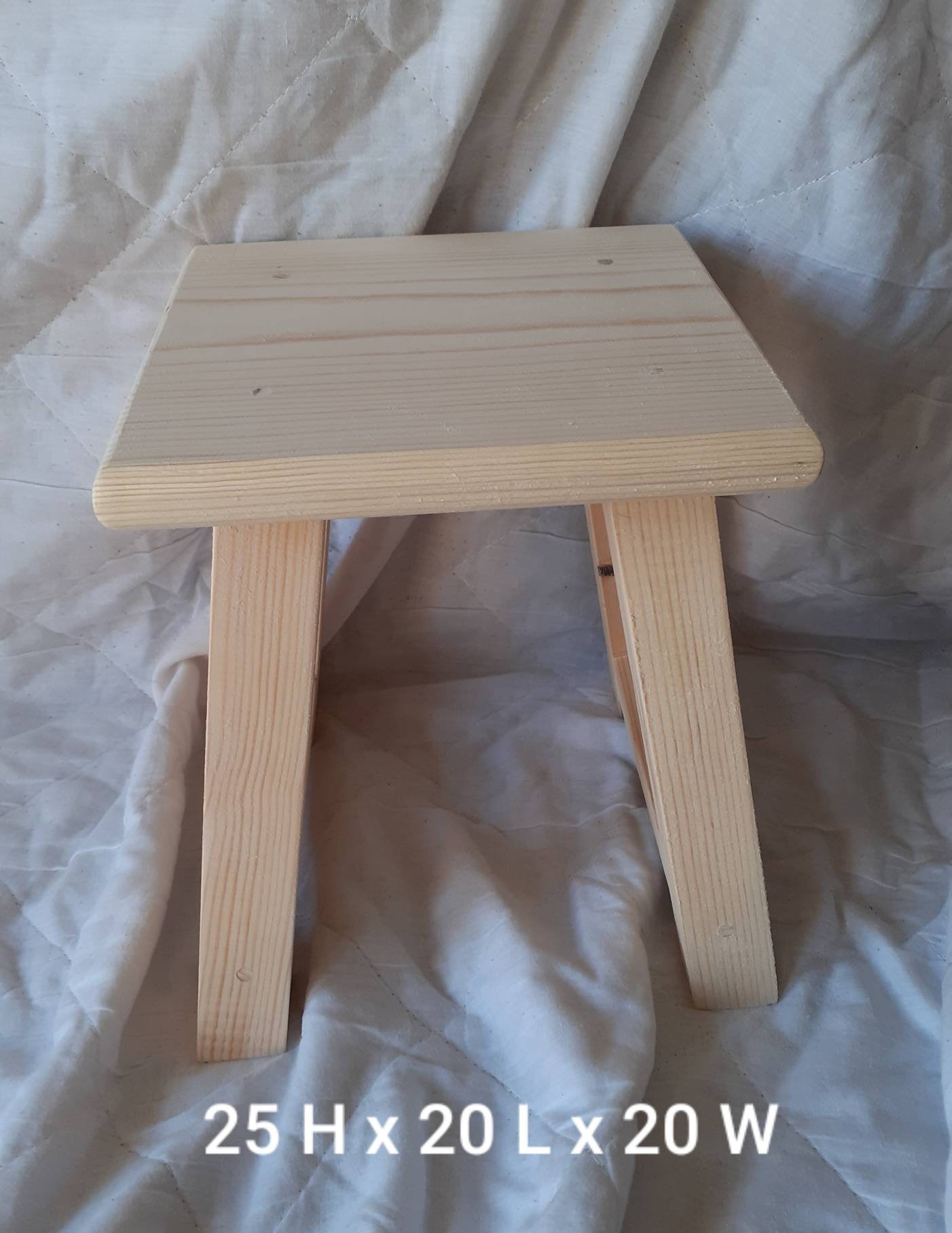 Mini Wooden Stool/ Table/ Plant Stand - Etsy UK