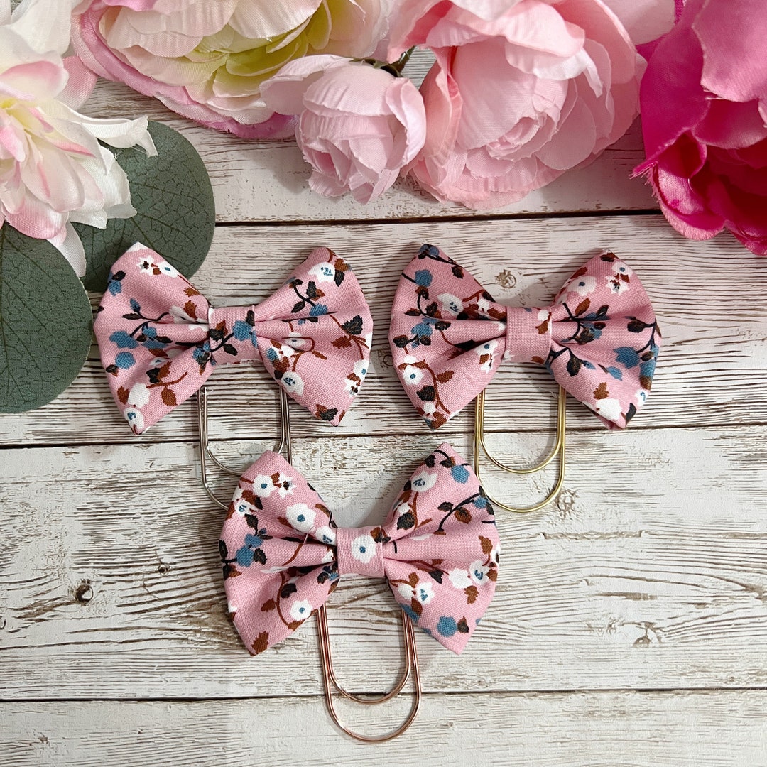 Floral Vibe Modern Fabric Bows - Etsy