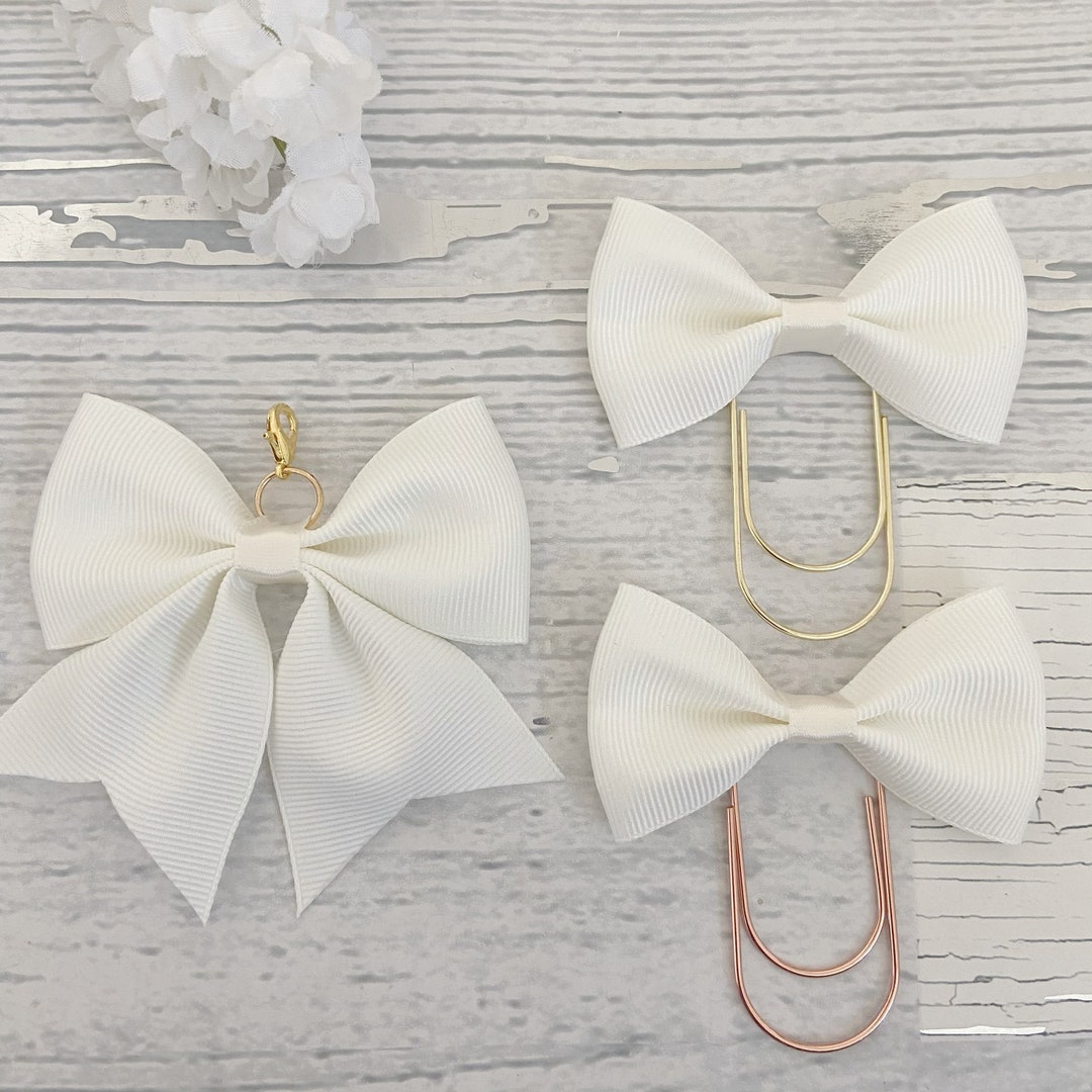 Cream Color Ribbon Bow - Etsy