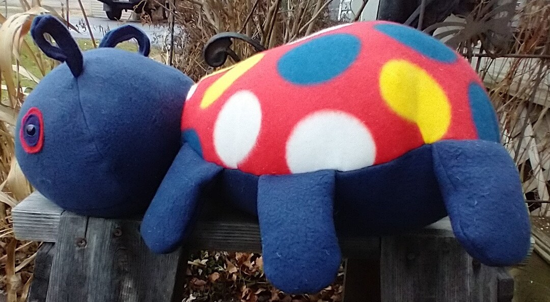 Hand Made Plush Stuffed Ladybug. Very Soft Huggable and Adorable. It ...