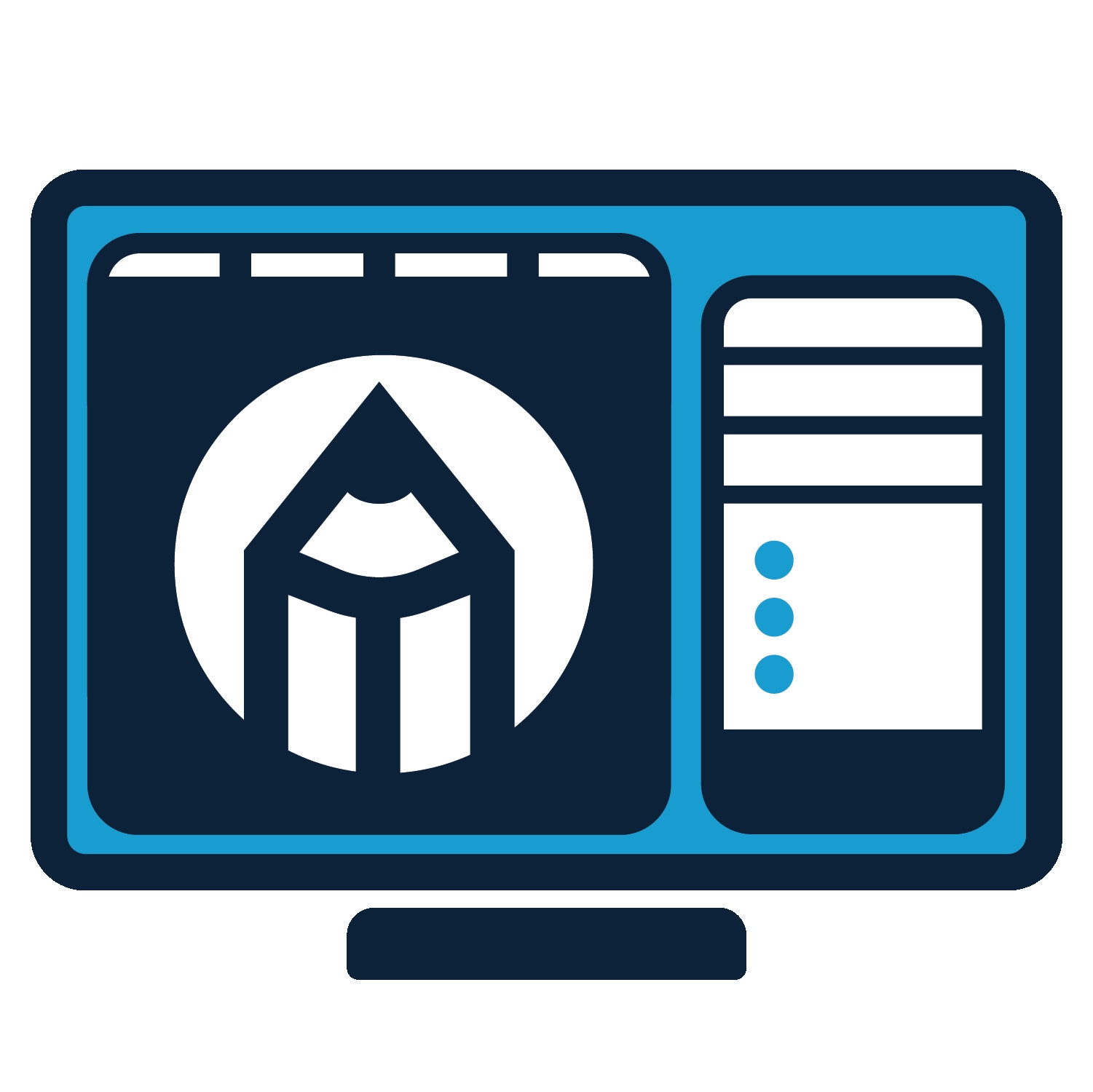 Business Icons, Blue Icon Set, Small Business Icons, Office Icons, 20 ...