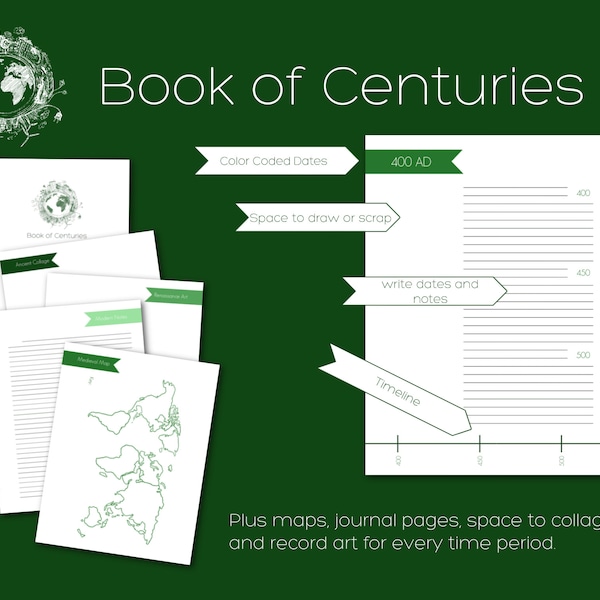 Book of Centuries Timeline - Etsy