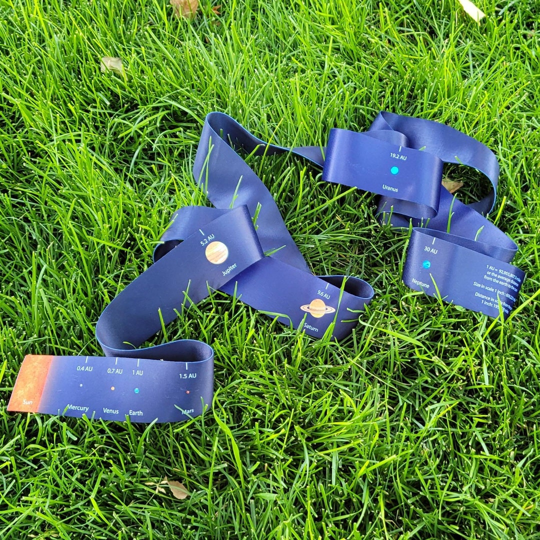 Solar System to Scale Measuring Tape - Etsy