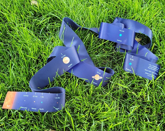 Solar System to Scale Measuring Tape - Etsy