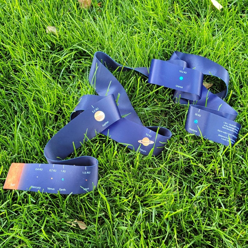 Solar System to Scale Measuring Tape - Etsy