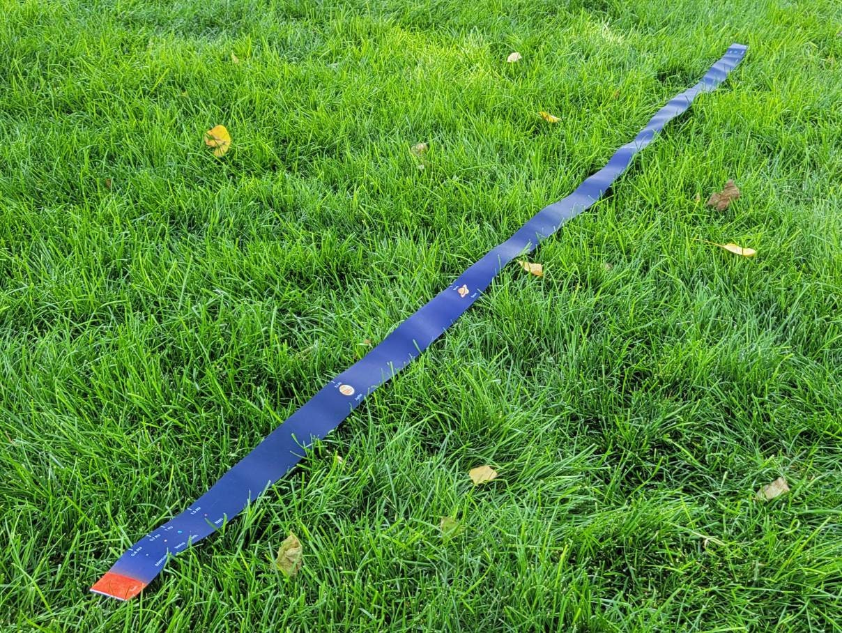 Solar System to Scale Measuring Tape - Etsy