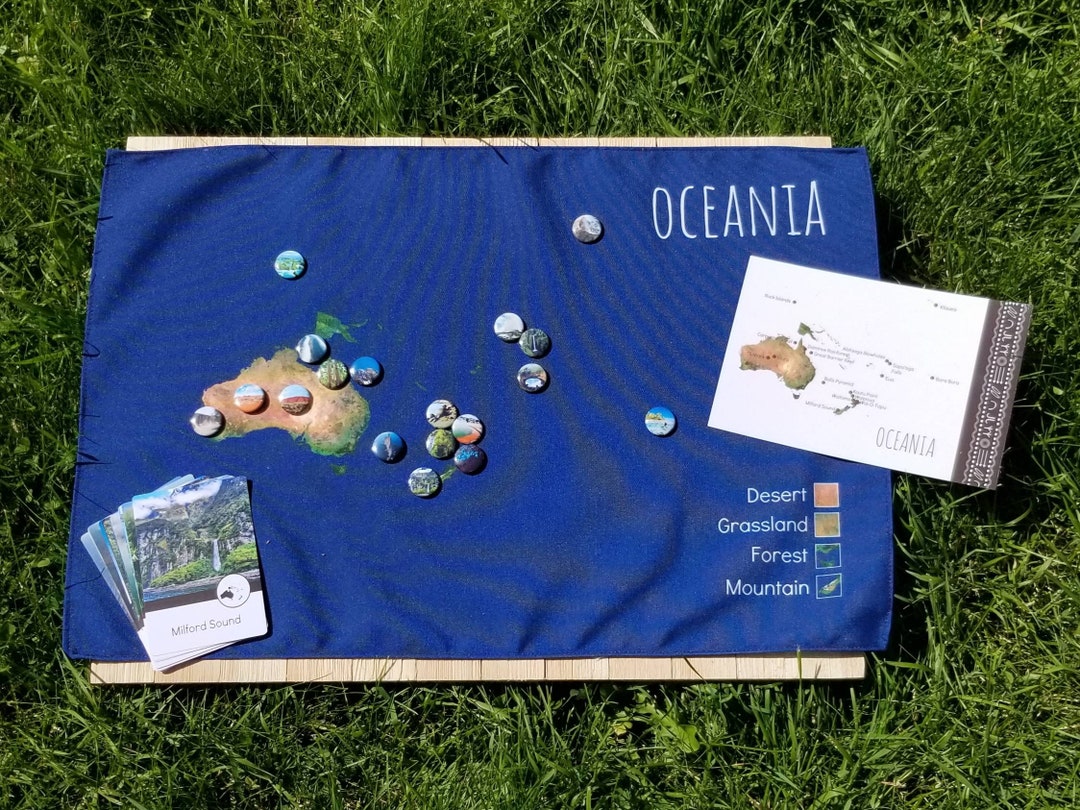 Oceania (australia) Pin Map - Etsy
