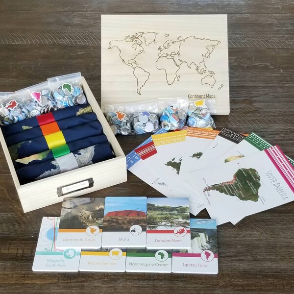 Continent Box - Etsy