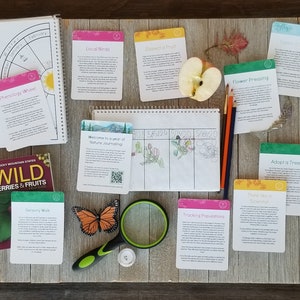 A Year of Nature Journaling Activity Cards - Etsy