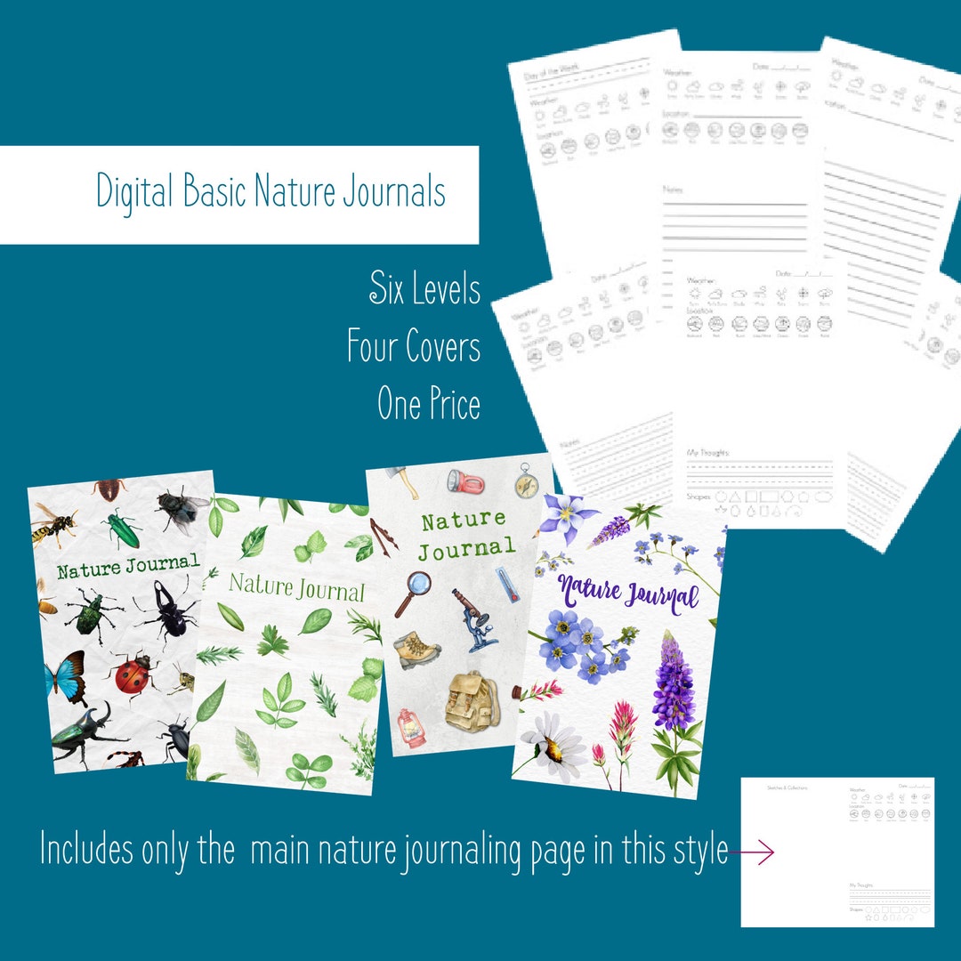 Printable Basic Nature Journal (digital Download) - Etsy