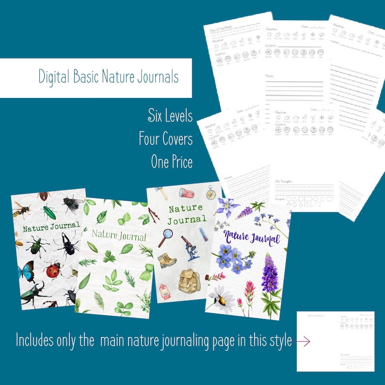 Printable Basic Nature Journal (digital Download) - Etsy
