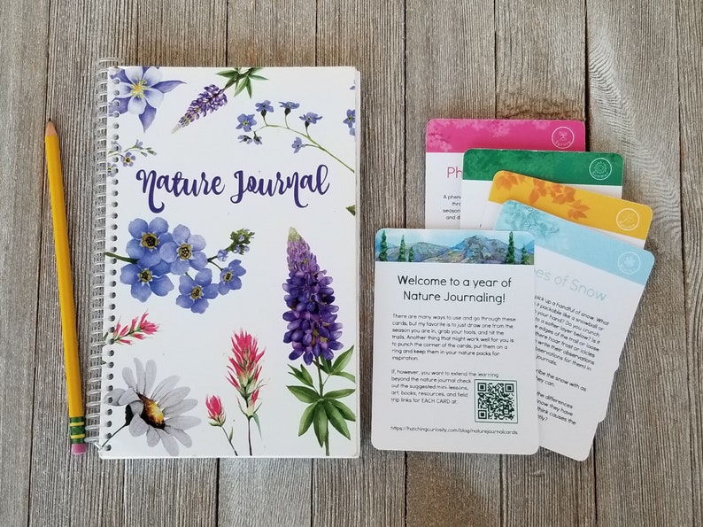 A Year of Nature Journaling Activity Cards - Etsy