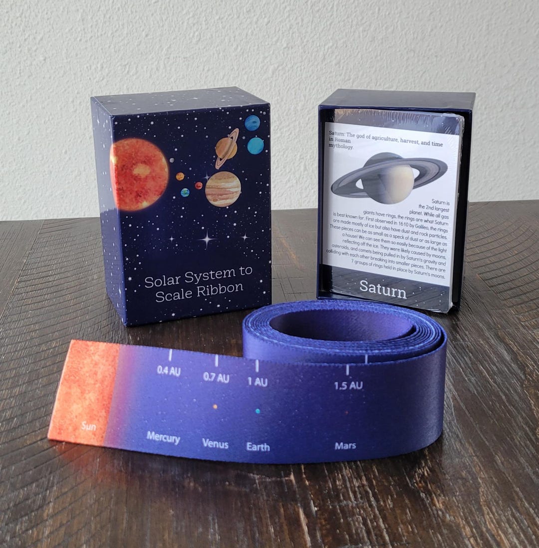 Solar System to Scale Measuring Tape - Etsy