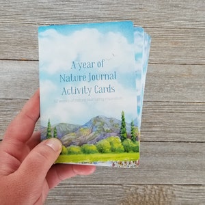 A Year of Nature Journaling Activity Cards - Etsy