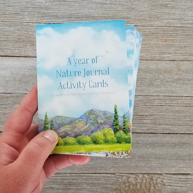 A Year of Nature Journaling Activity Cards - Etsy