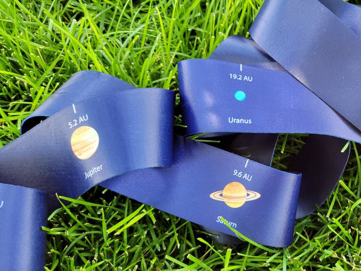 Solar System to Scale Measuring Tape - Etsy