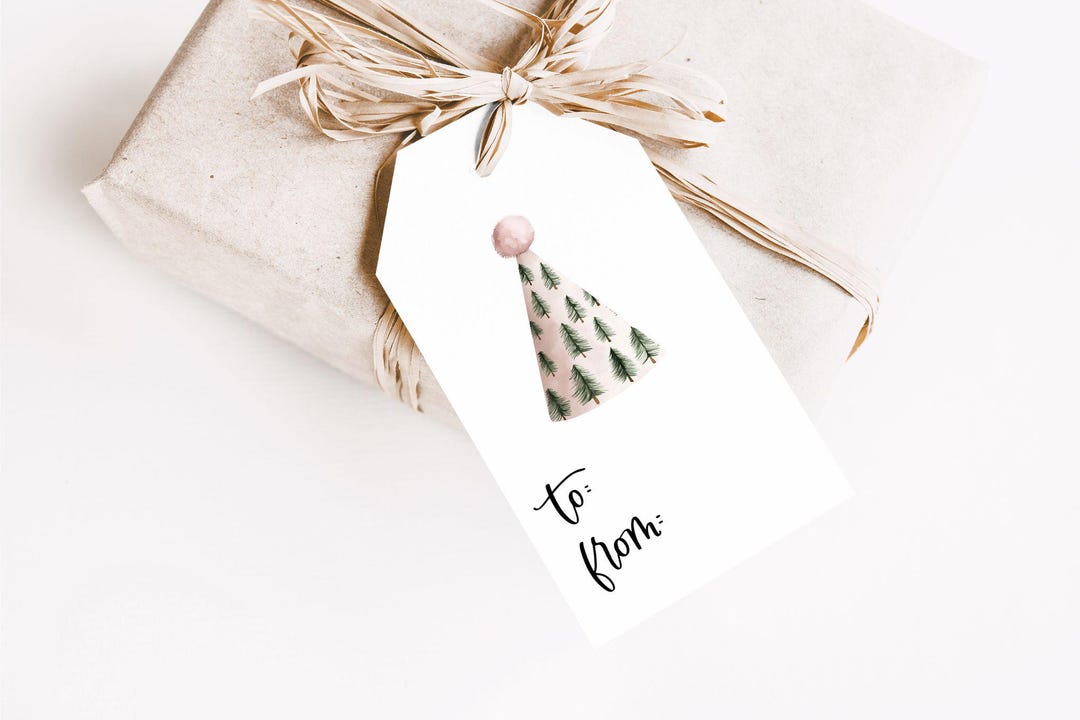 Woodland Party Hat Gift Tags.jpg - Etsy