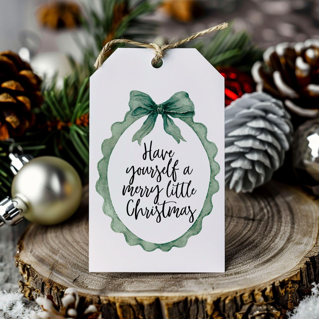 Merry Little Christmas Gift Tags - Etsy