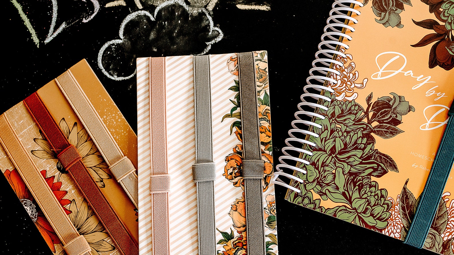 Elastic Bands With Pen Holder for Planners, Books, or Journals, 3 Bands ...