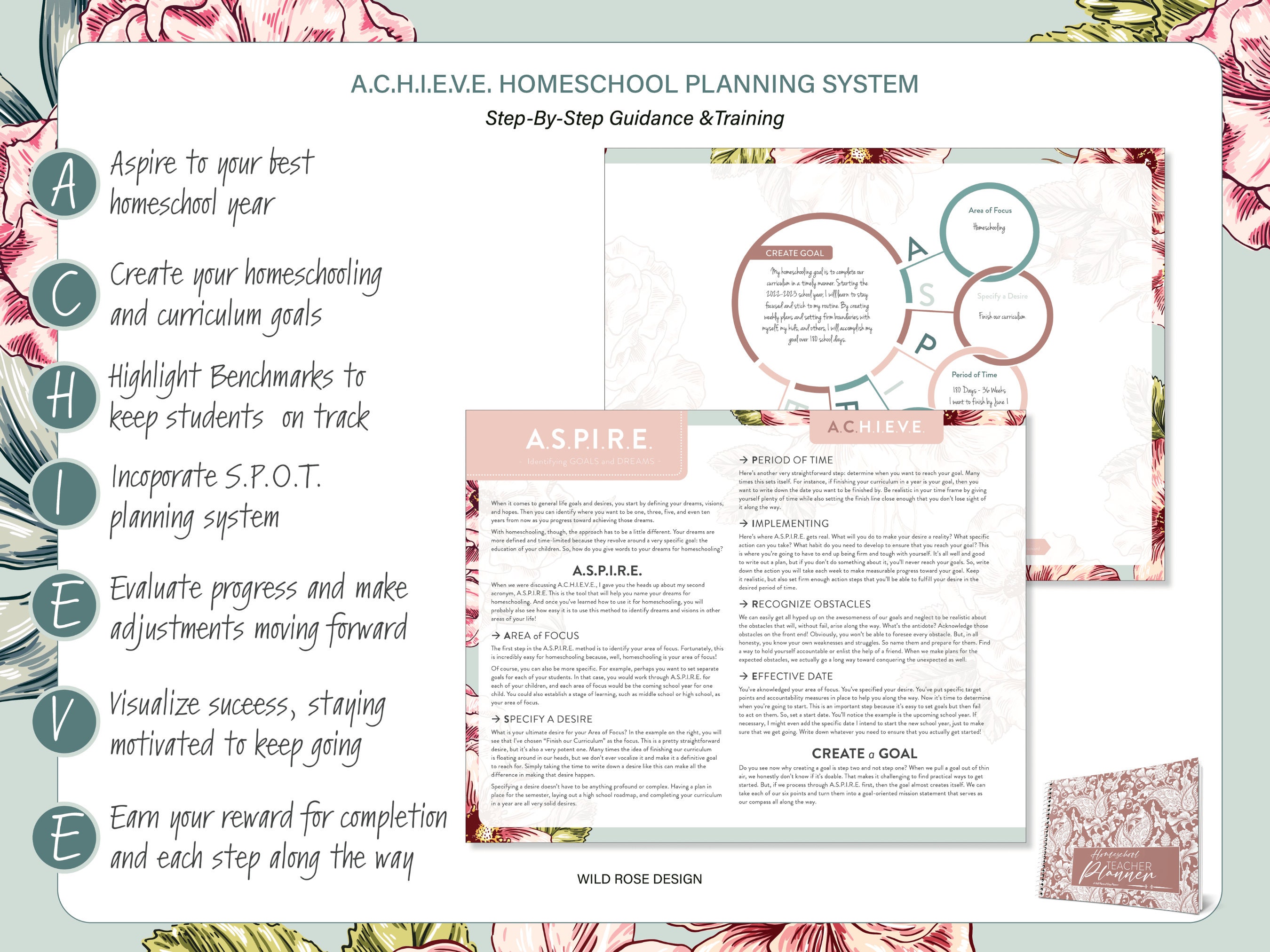 Homeschool Planner | Full Color | 1-6 Students | Plan Curriculum ...
