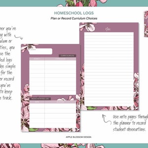 Homeschool Planner | Full Color | 1-3 Students | Record as You Go ...