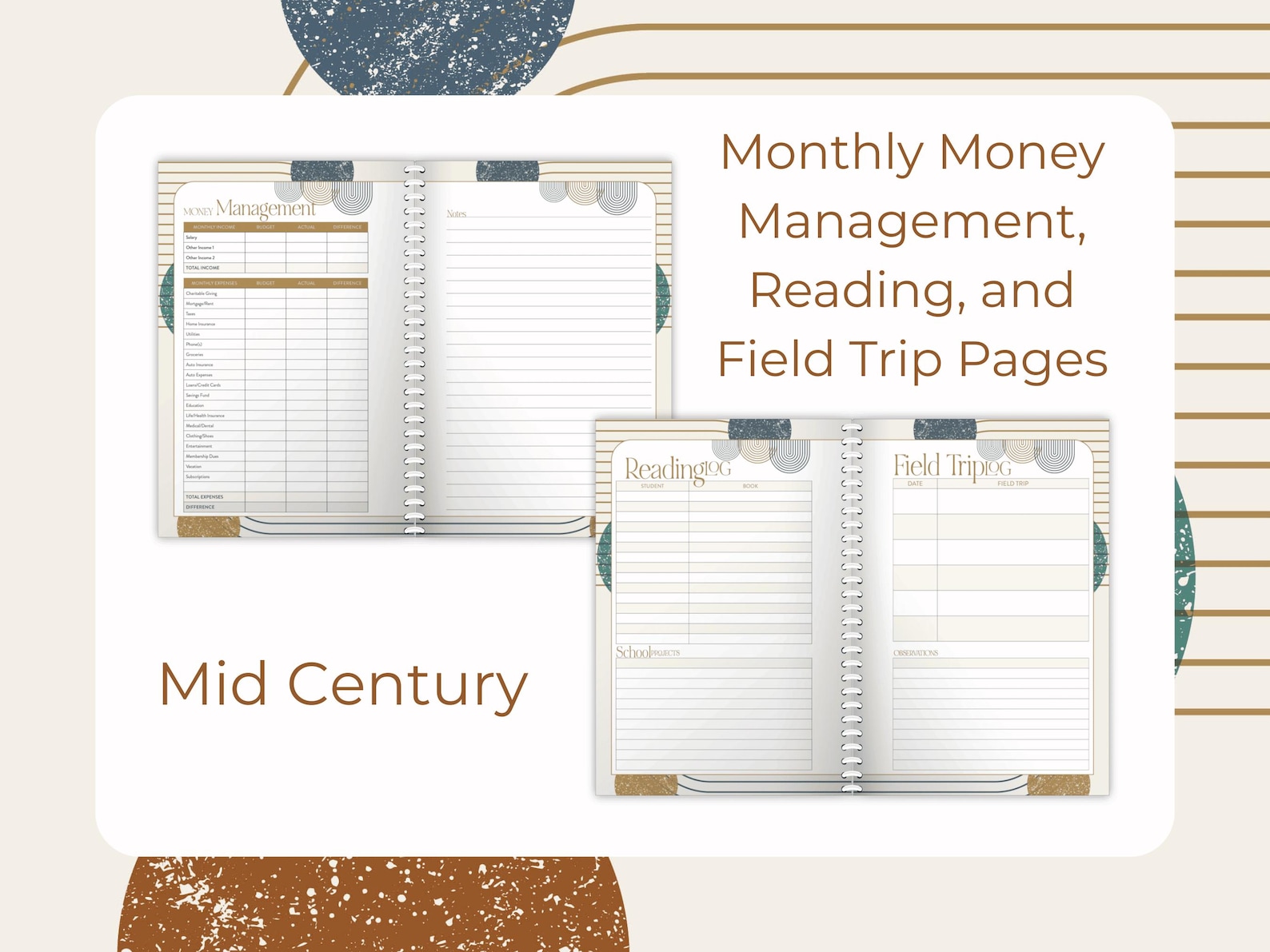 Homeschool Planner | Full Color | 1-3 Students | Record as You Go ...