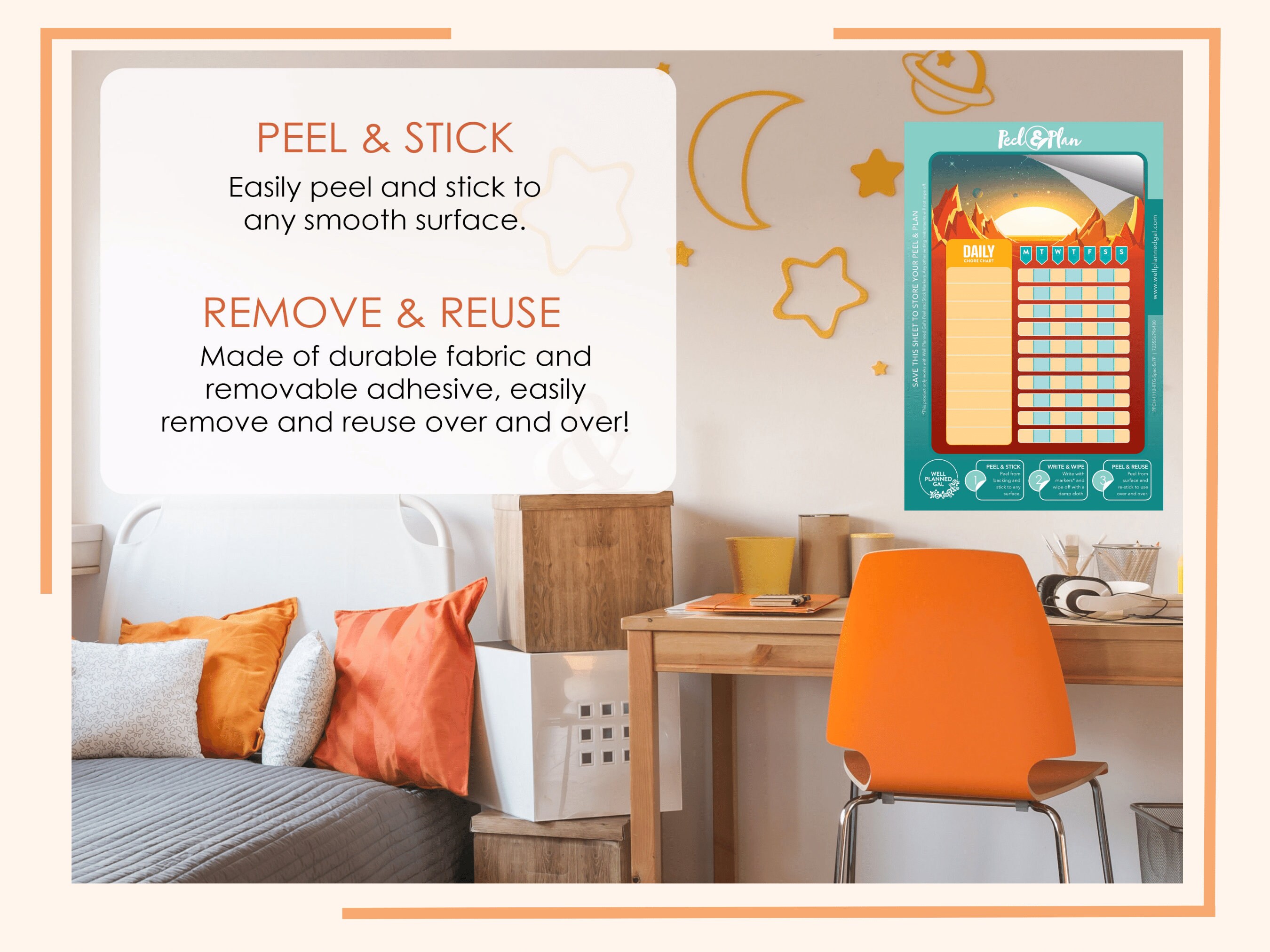 Kids Chore Charts Ages 11-12 Barnyard Reusable and Removable Sticker ...