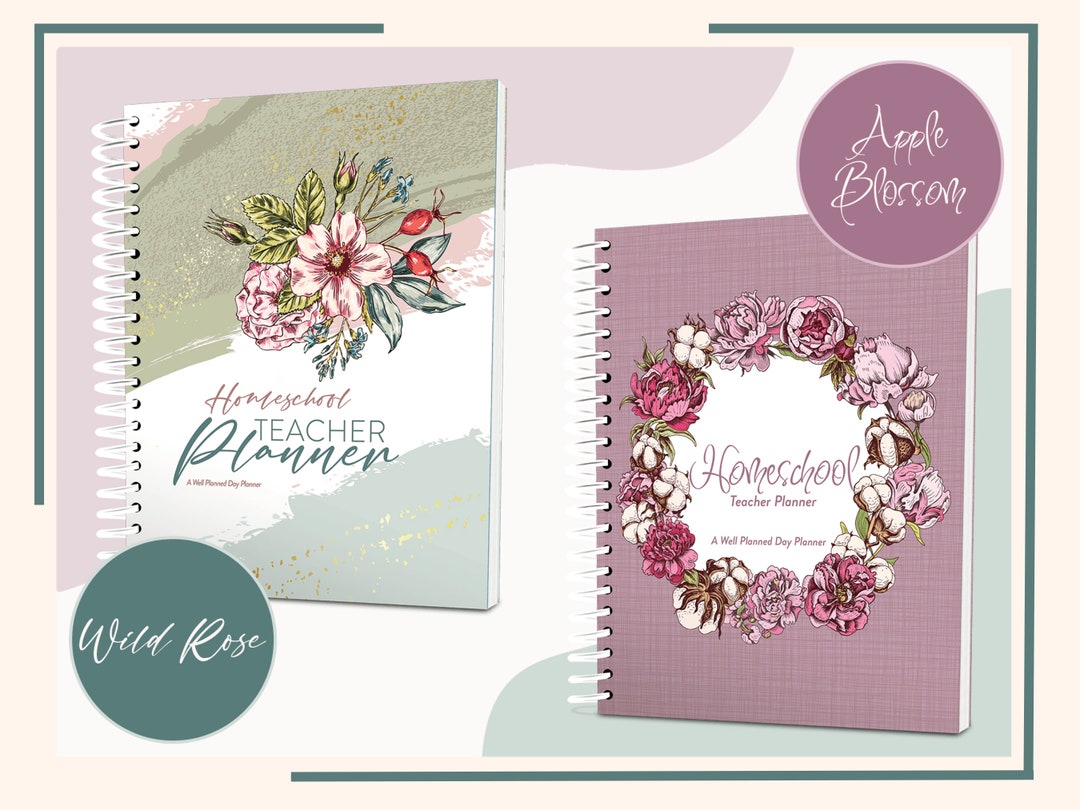 Homeschool Planner | Full Color | 1-4 Students | Plan Curriculum ...
