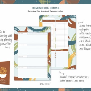 Homeschool Planner | Full Color | 1-3 Students | Record as You Go ...