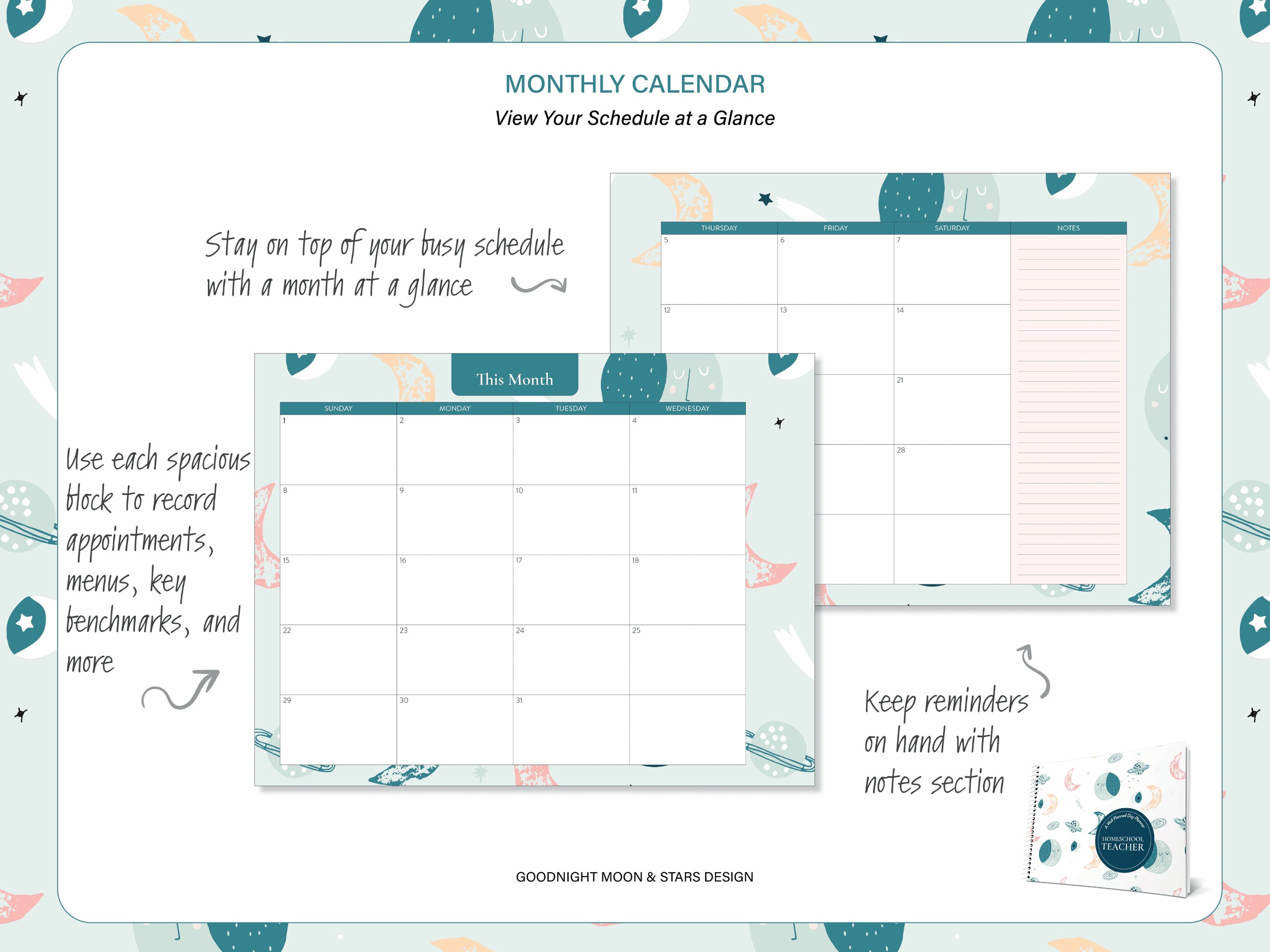 Homeschool Planner | Full Color | 1-6 Students | Plan Curriculum ...