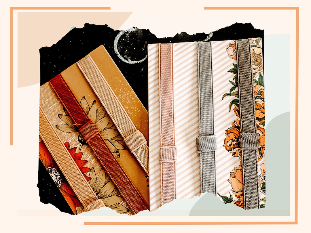 Elastic Bands With Pen Holder for Planners, Books, or Journals, 3 Bands ...