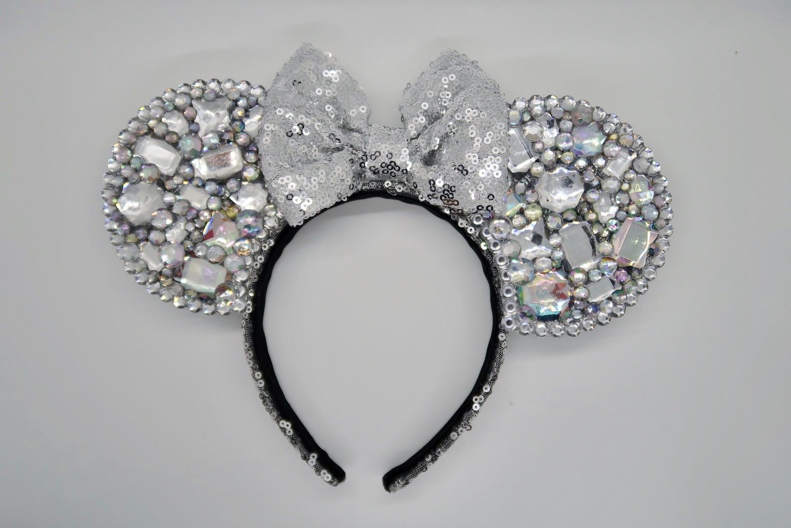 Deluxe Diamond Ears With Bow - Etsy