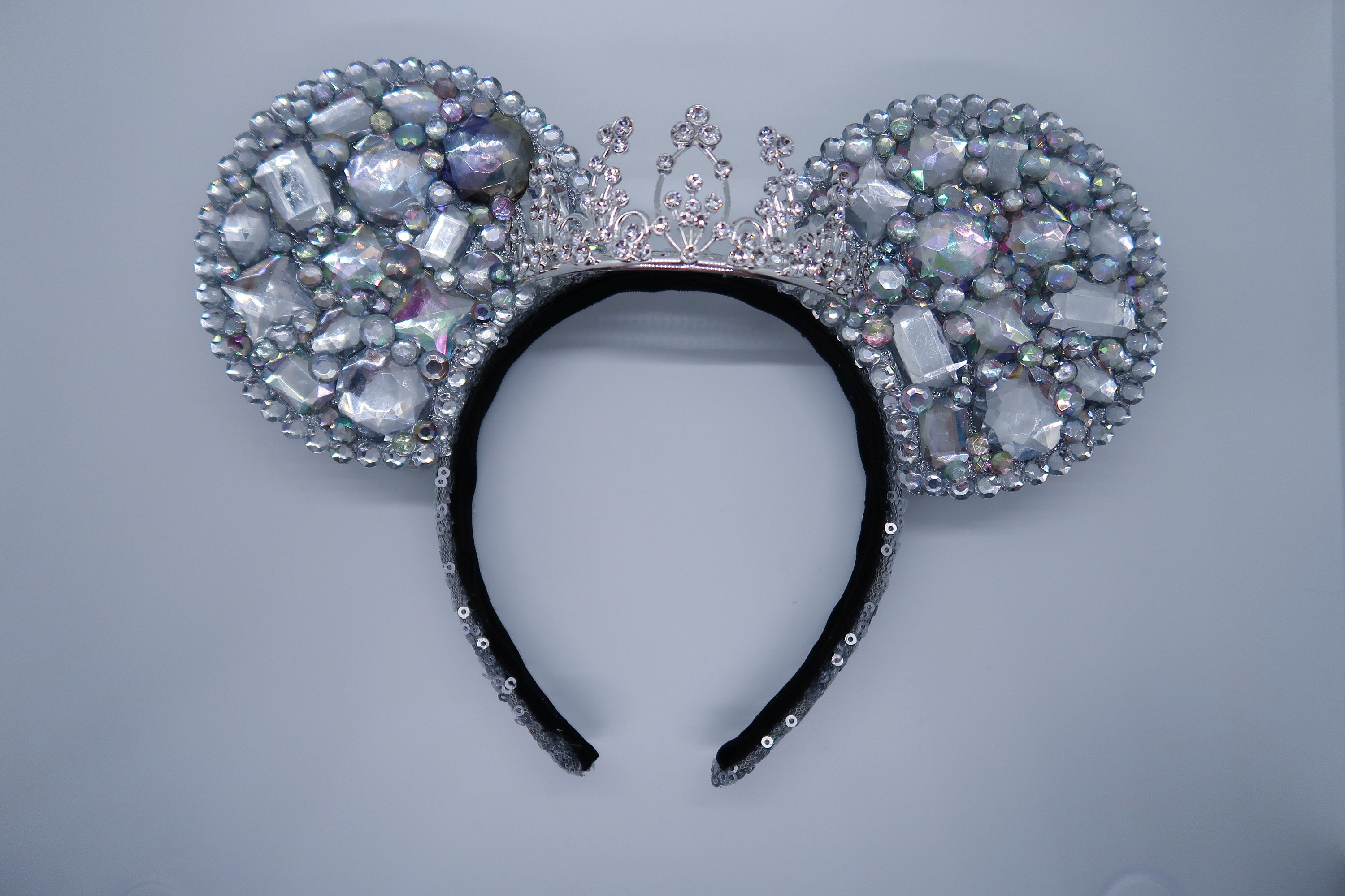 Deluxe Diamond Ears With Crown - Etsy