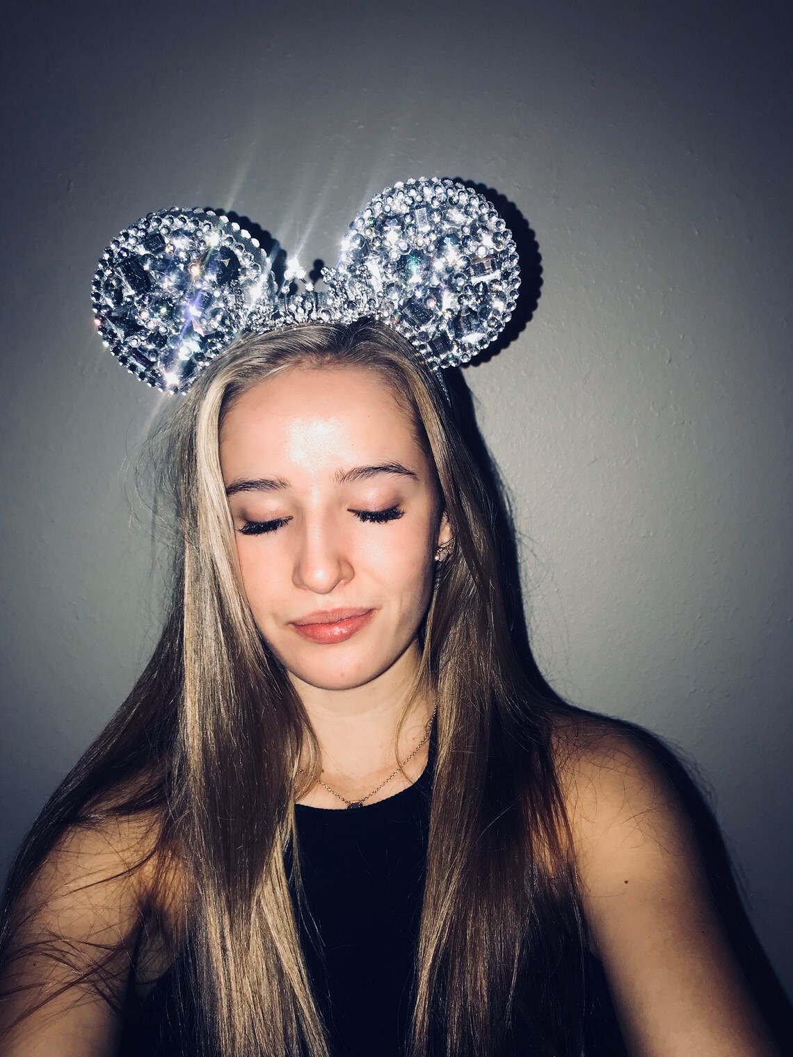 Deluxe Diamond Ears With Crown - Etsy