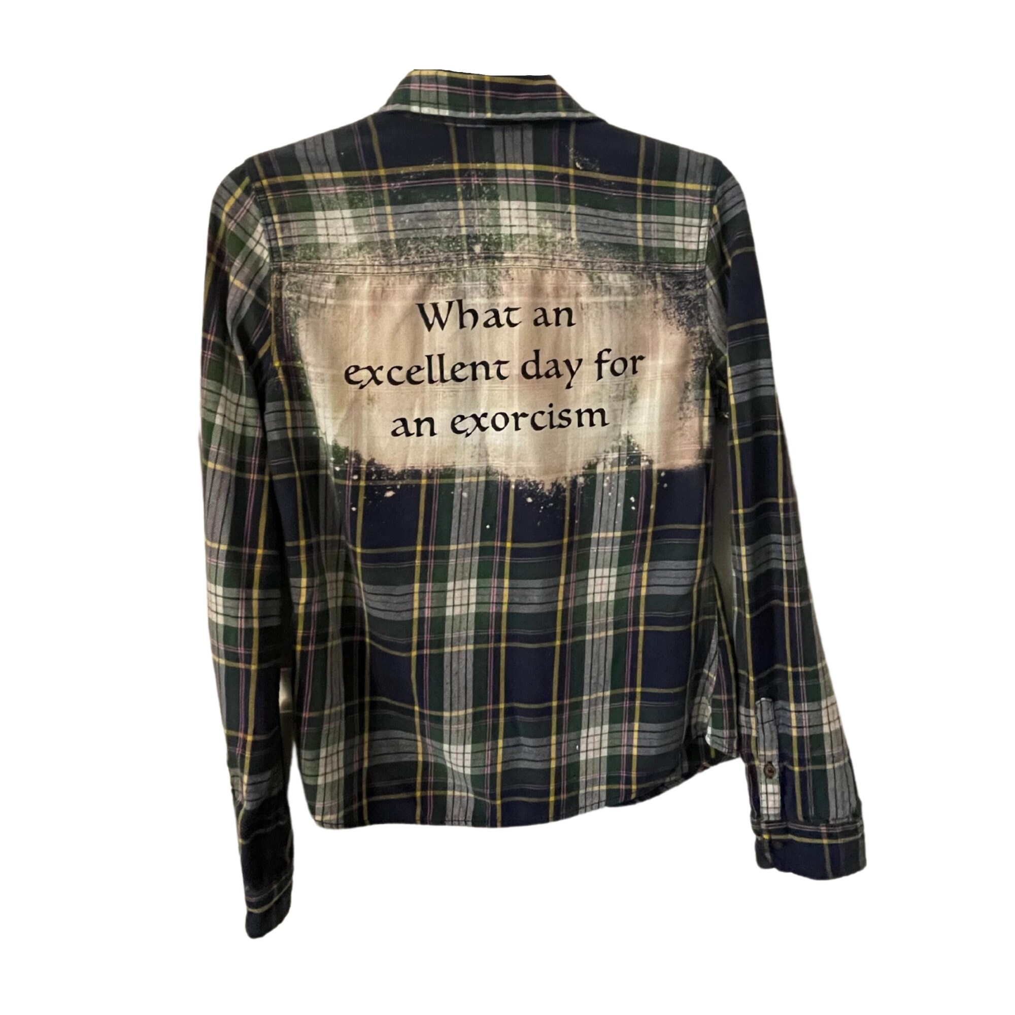 The Exorcist Upcycled Horror Flannel Shirt / Regan Flannel - Etsy