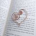 Heart Gift Heart Bookmark Heart Gift for Her Heart Gift - Etsy