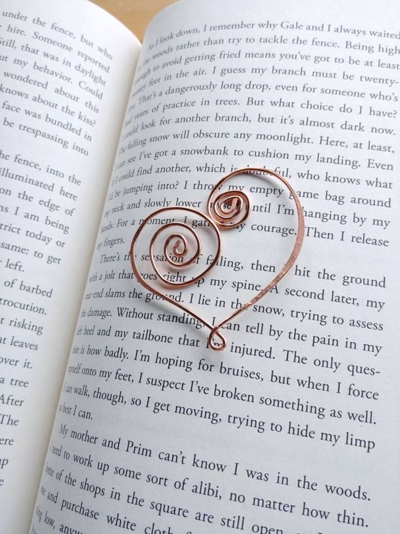 Heart Gift Heart Bookmark Heart Gift for Her Heart Gift | Etsy