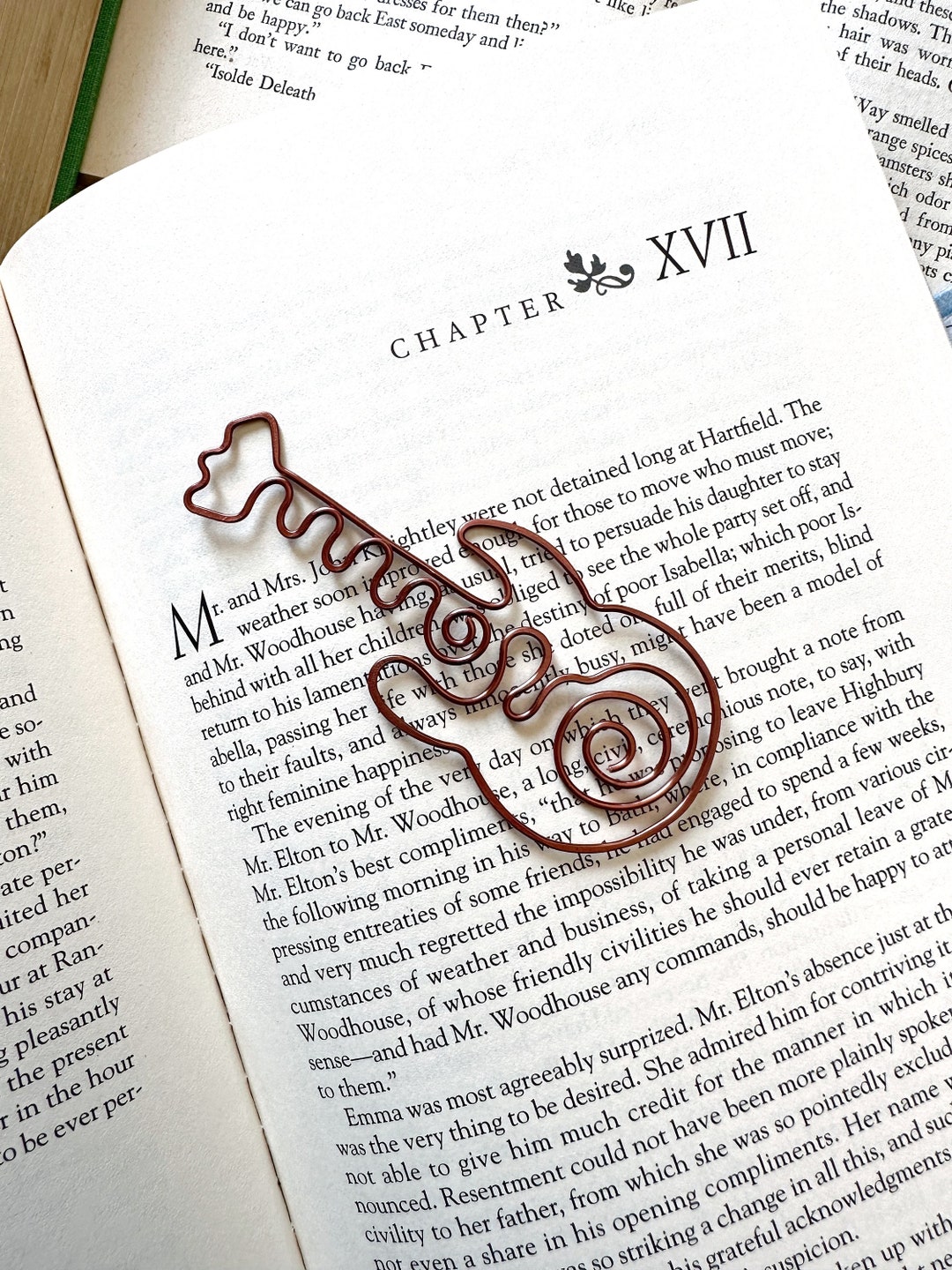 Guitar Gift, Guitar Bookmark, Guitarist Gift, Gift for Musician, Guitar ...