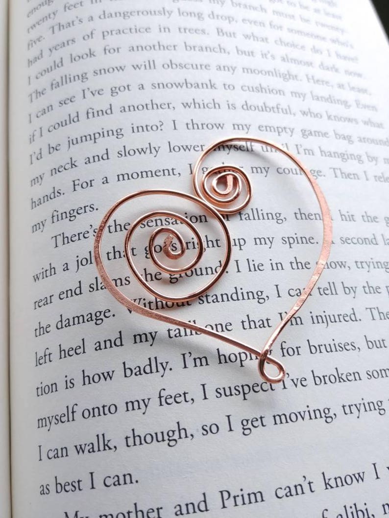 Heart Gift Heart Bookmark Heart Gift for Her Heart Gift | Etsy