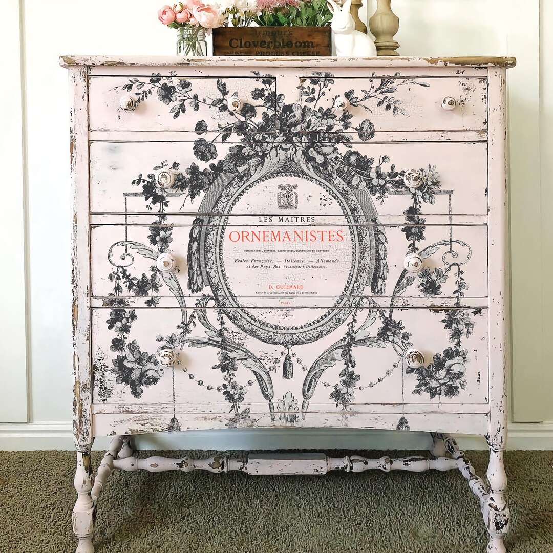 IOD Transfer Cosette Vintage Furniture Decal Shabby Chic Art Project ...